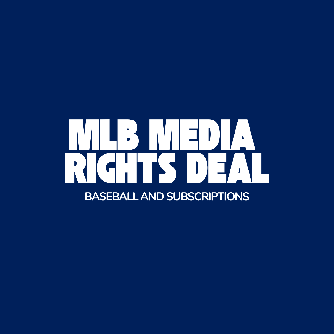 MLB Media Rights Deal: Why Baseball Fans Need 6 Subscriptions in 2026