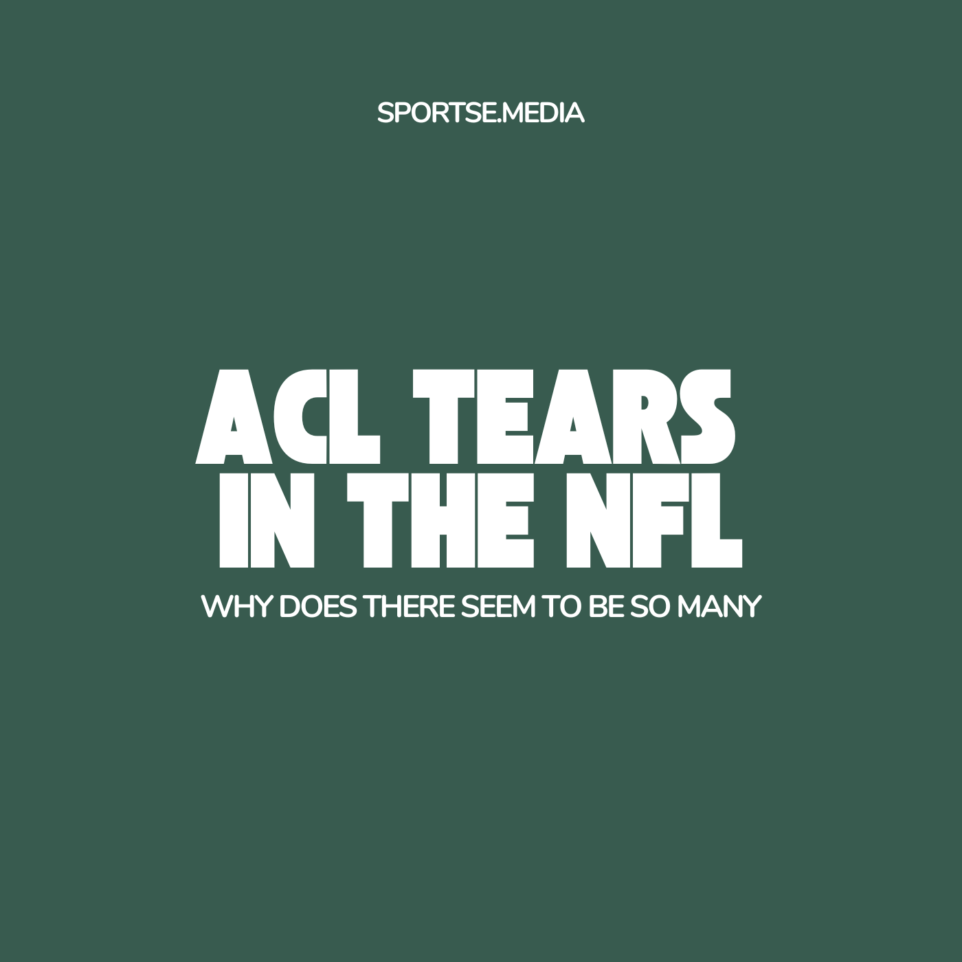 Why ACL Tears Are Spiking in the NFL — And Why Its a Problem